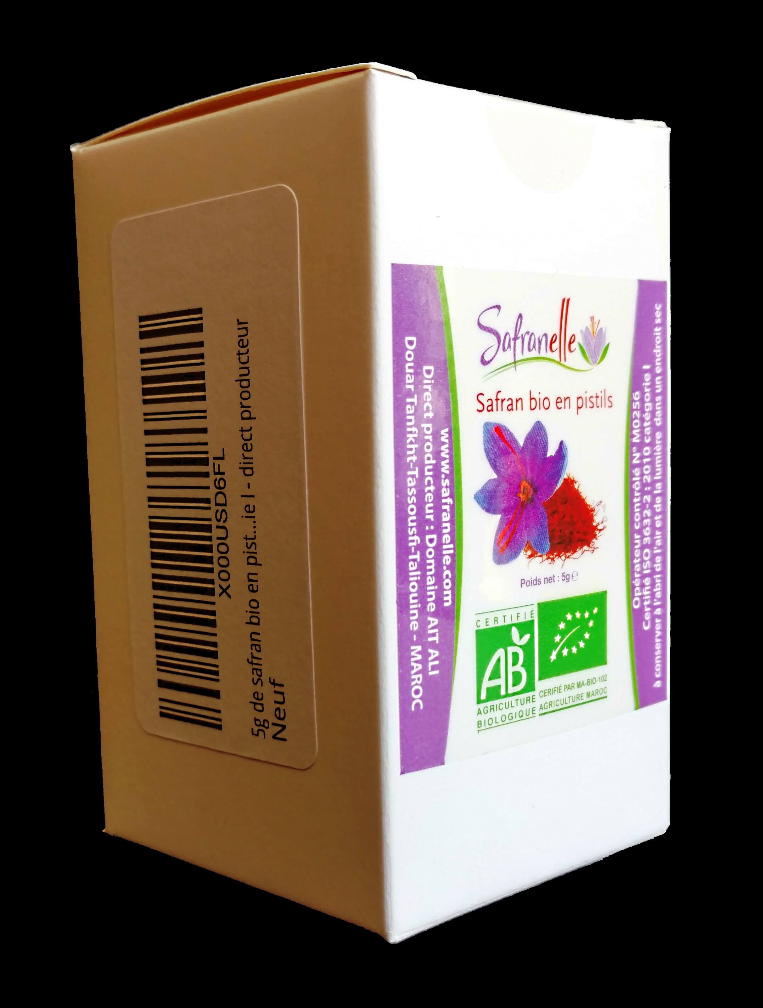 Pistils de safran bio 5g millésime 2019 - Safranelle producteur de safran